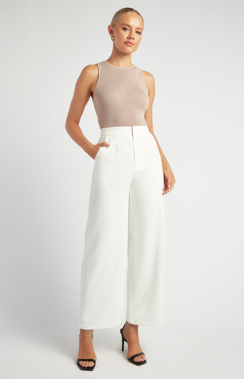 Margaux Straight Leg Pants - White – SIMARA BOUTIQUE